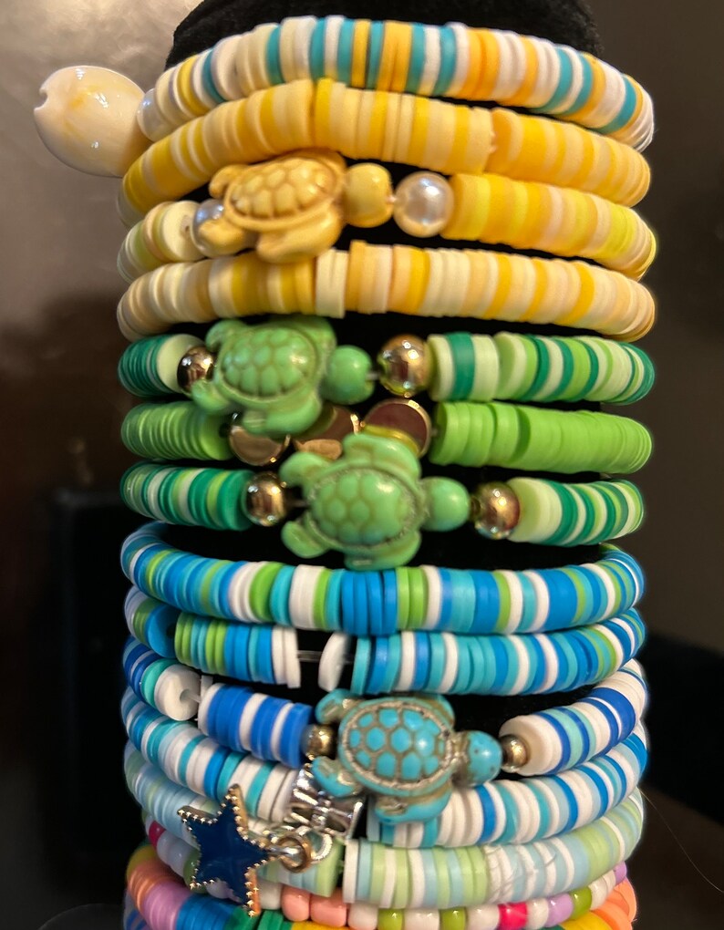 Custom Clay Bead Bracelets - Etsy