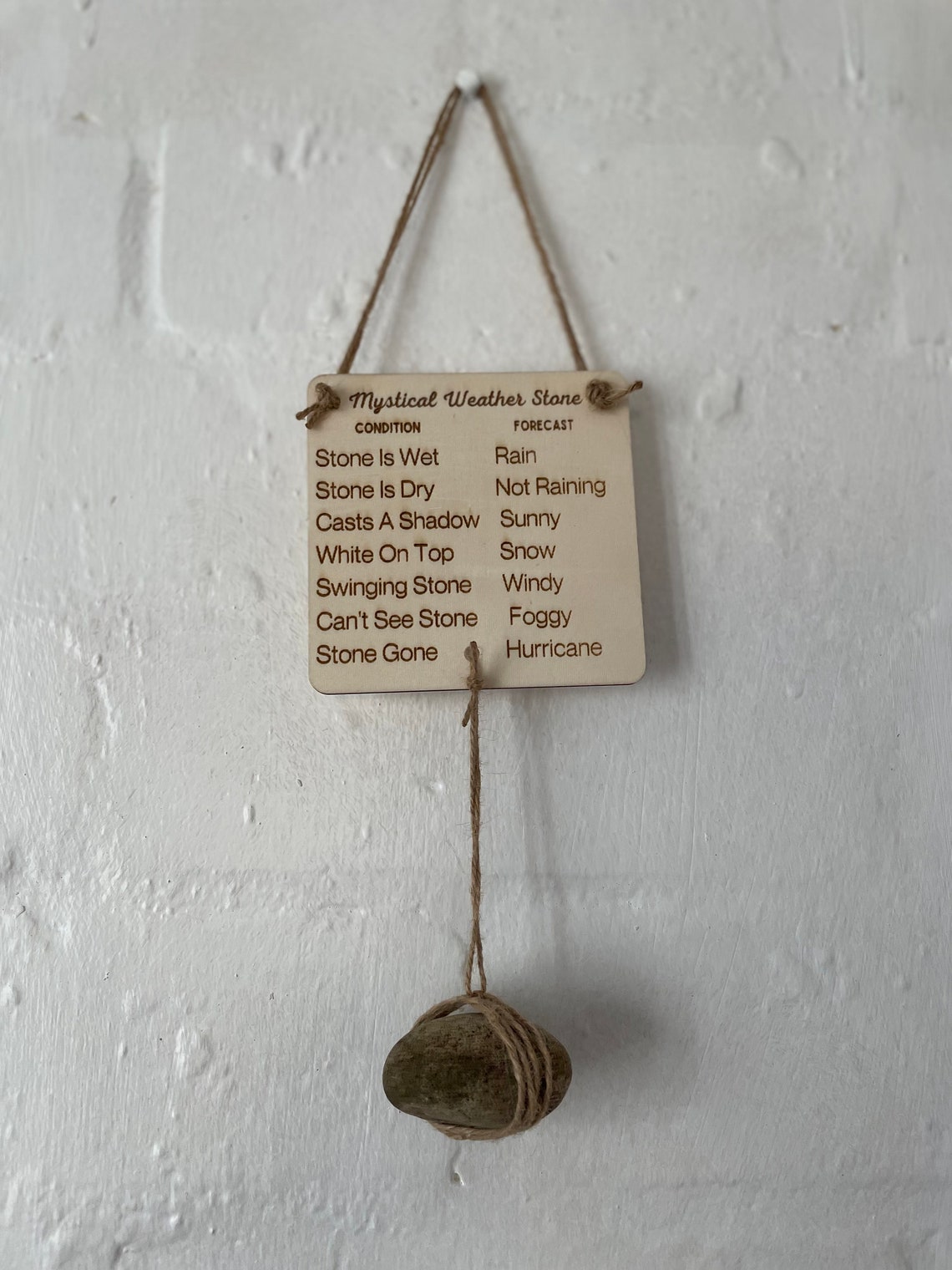 Weather Predicting Stone (joke Funny Gift) - Etsy UK