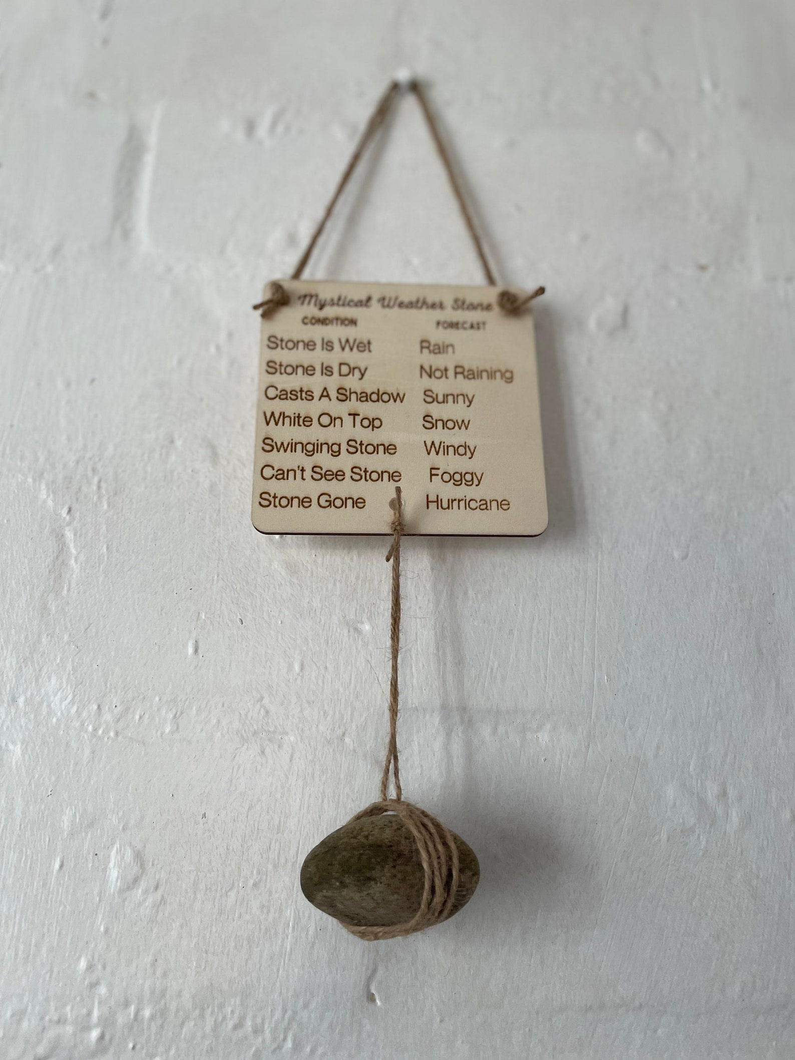 Weather Predicting Stone (joke Funny Gift) - Etsy UK