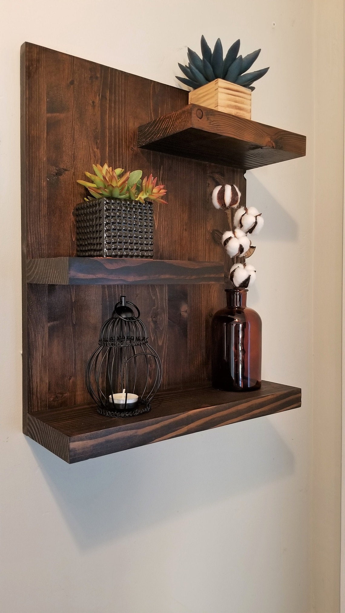 Wood Wall Shelves. Multiple Colors Available. - Etsy