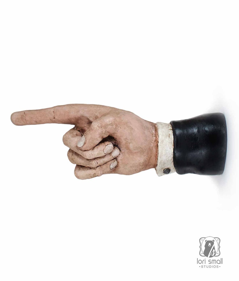 Pointing Hand Sculpture - Etsy