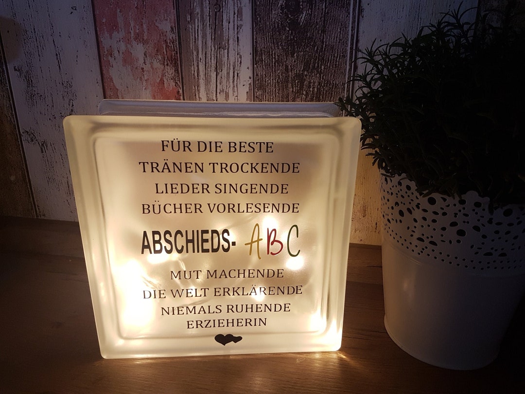 Glass Block With Lighting FAREWELL GUARDIAN Decorative Light Lighting ...