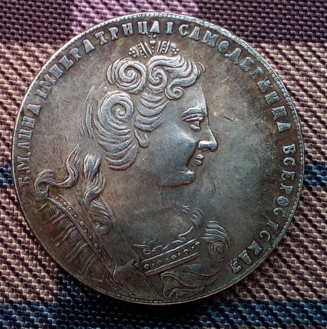 1730 RUSSIAN Empire RUBLE | Historical Novelty Coin Feat. Peter I ...