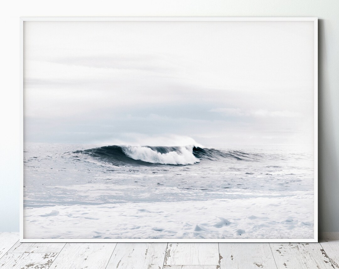 Ocean Print Wave Print Beach Photography Coastal Wall Art Beach House ...
