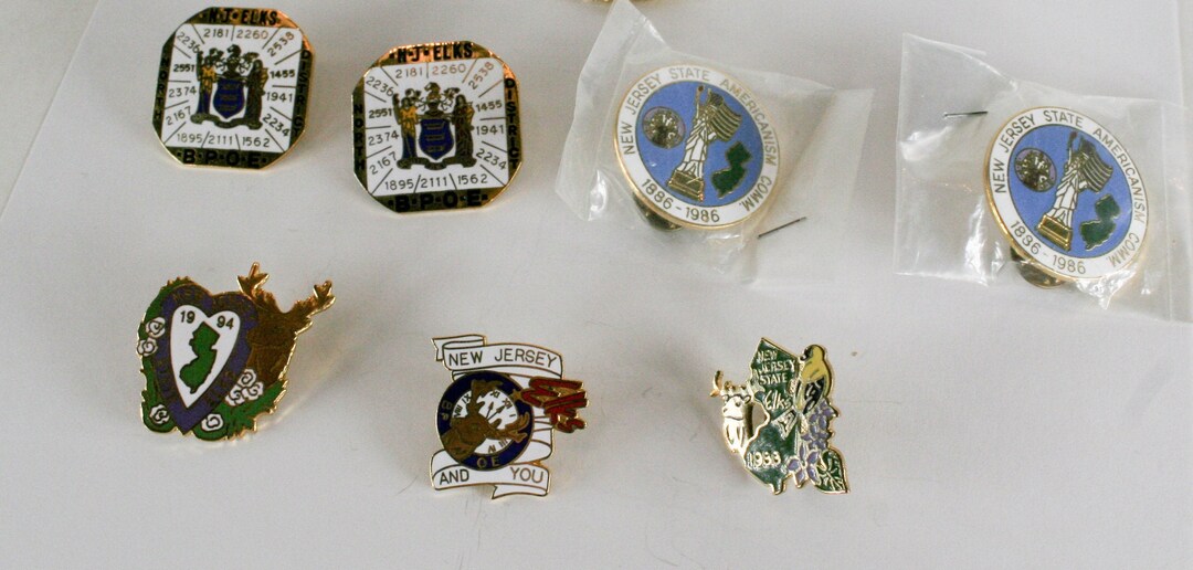 Vintage New Jersey BPOE Elks Pins Your Choice - Etsy
