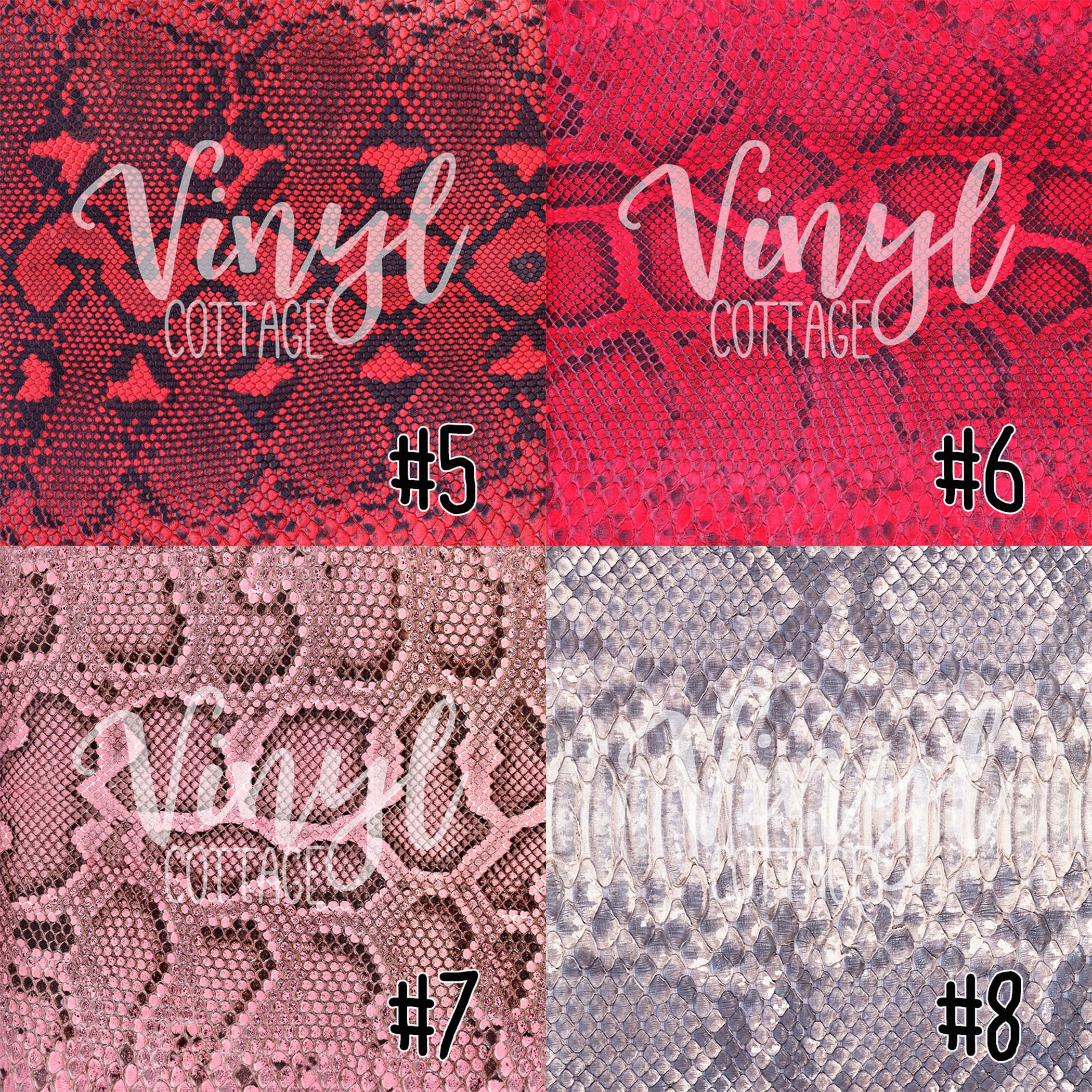 Snake Leather Pattern Vinyl Serpent Print Vinyl Pattern Heat - Etsy