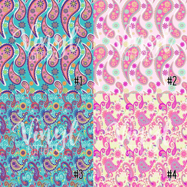 Paisley Pastels Print Vinyl Paisley Heat Transfer Vinyl | Etsy