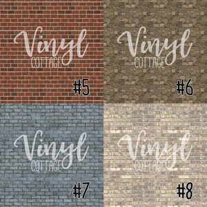 Bricks Print Vinyl, Pattern Heat Transfer Vinyl, Printed Adhesive Vinyl ...