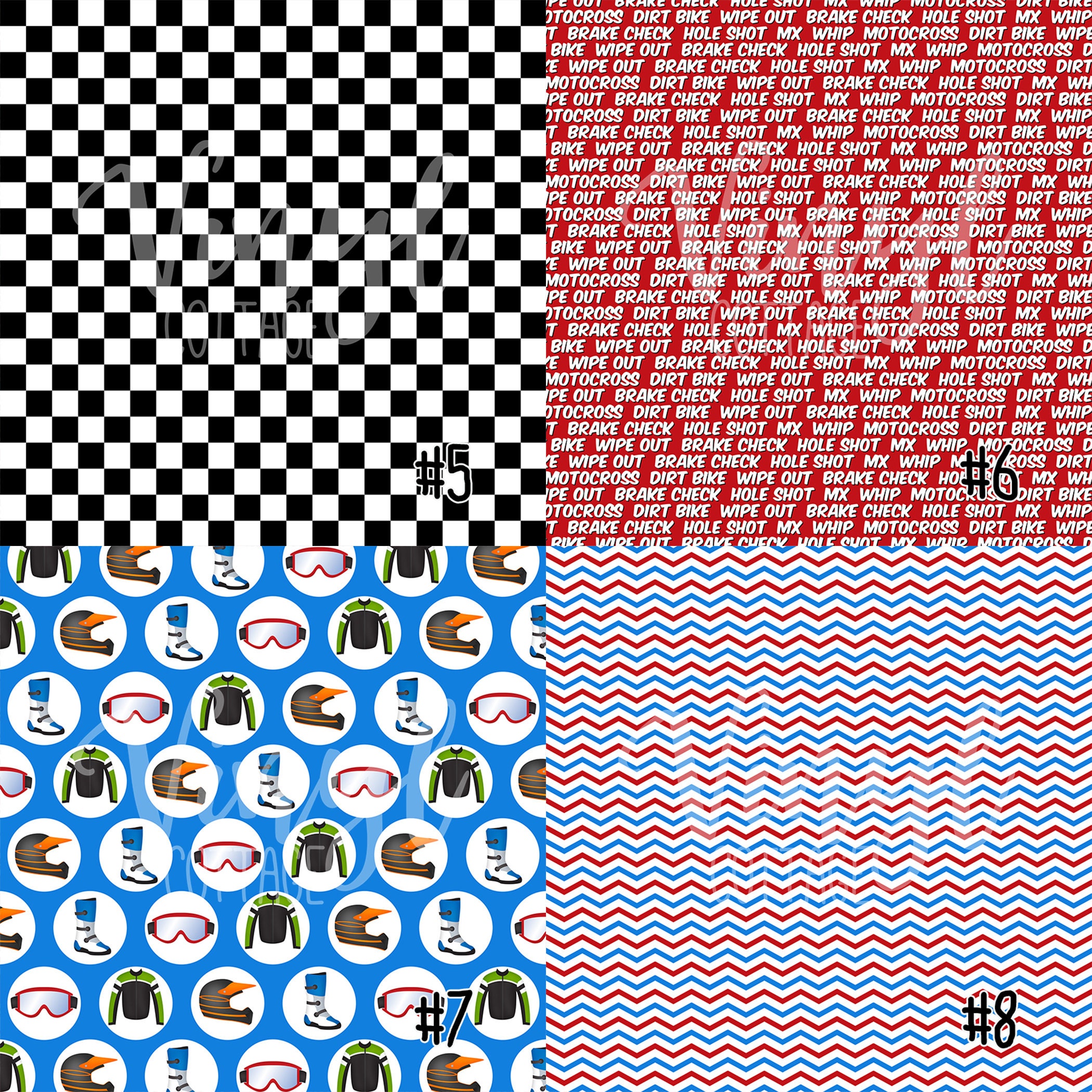 Motocross Pattern Vinyl Dirt Bike Motorcycle Bike Chevron - Etsy