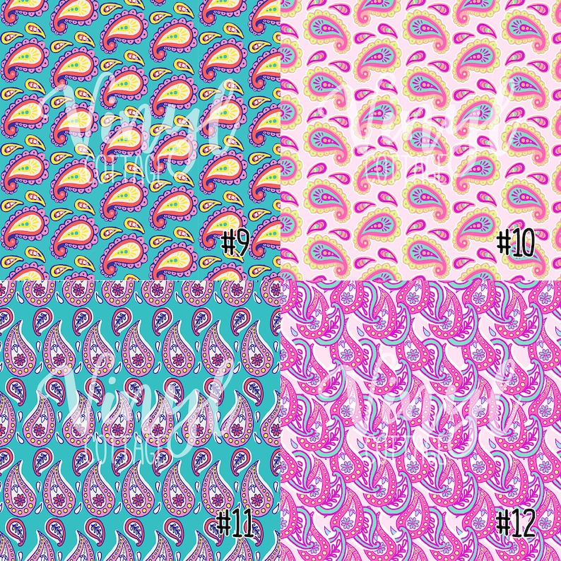 Paisley Pastels Print Vinyl, Paisley Heat Transfer Vinyl, Pattern Heat ...