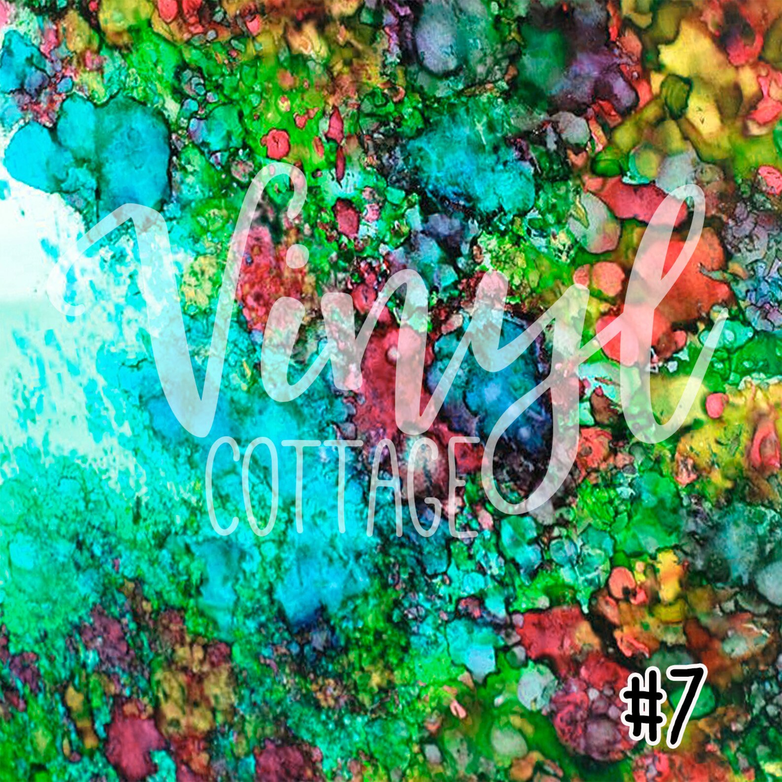 Alcohol Ink Pattern Vinyl Abstract Print Vinyl Printed HTV - Etsy