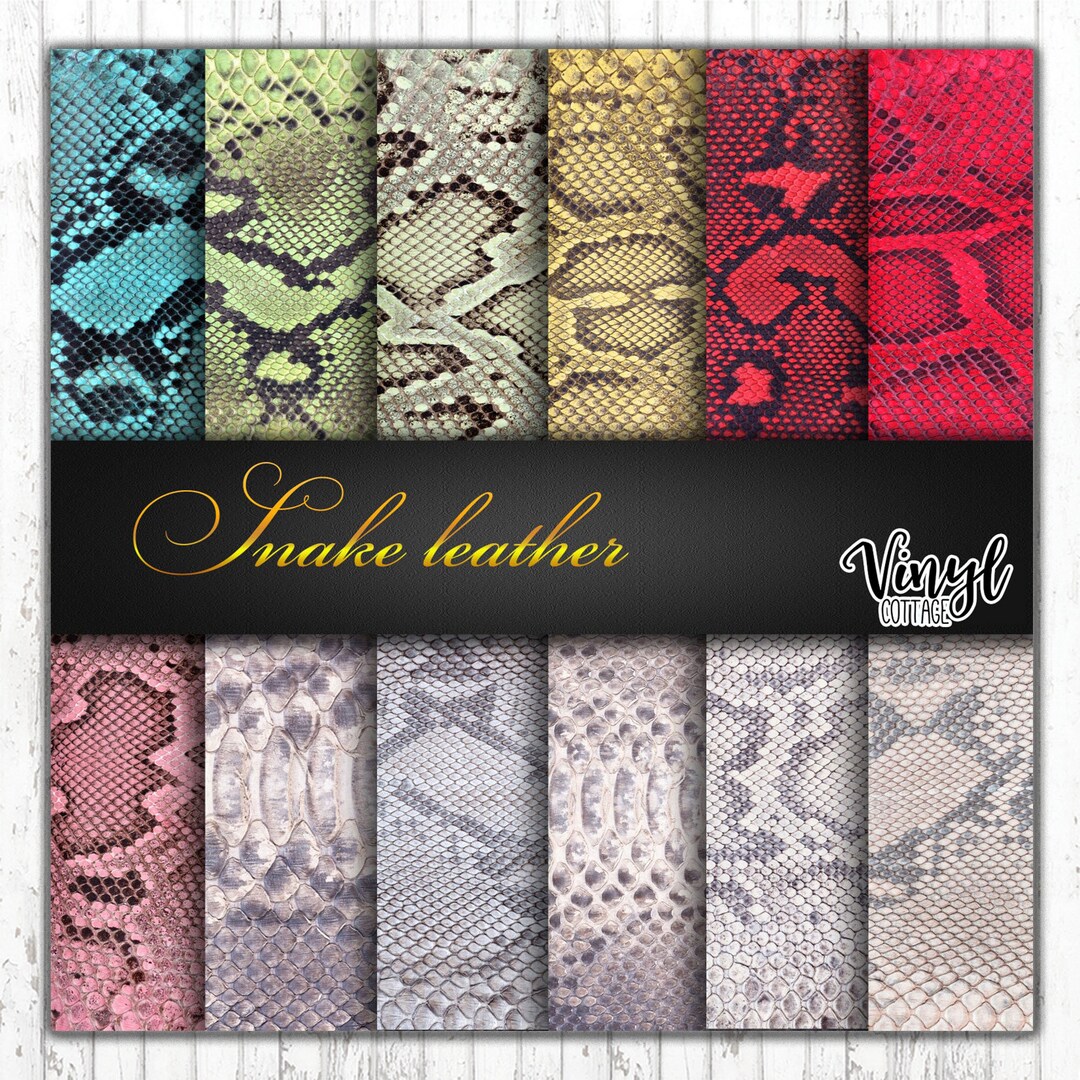 Snake Leather Pattern Vinyl, Serpent Print Vinyl, Pattern Heat Transfer ...