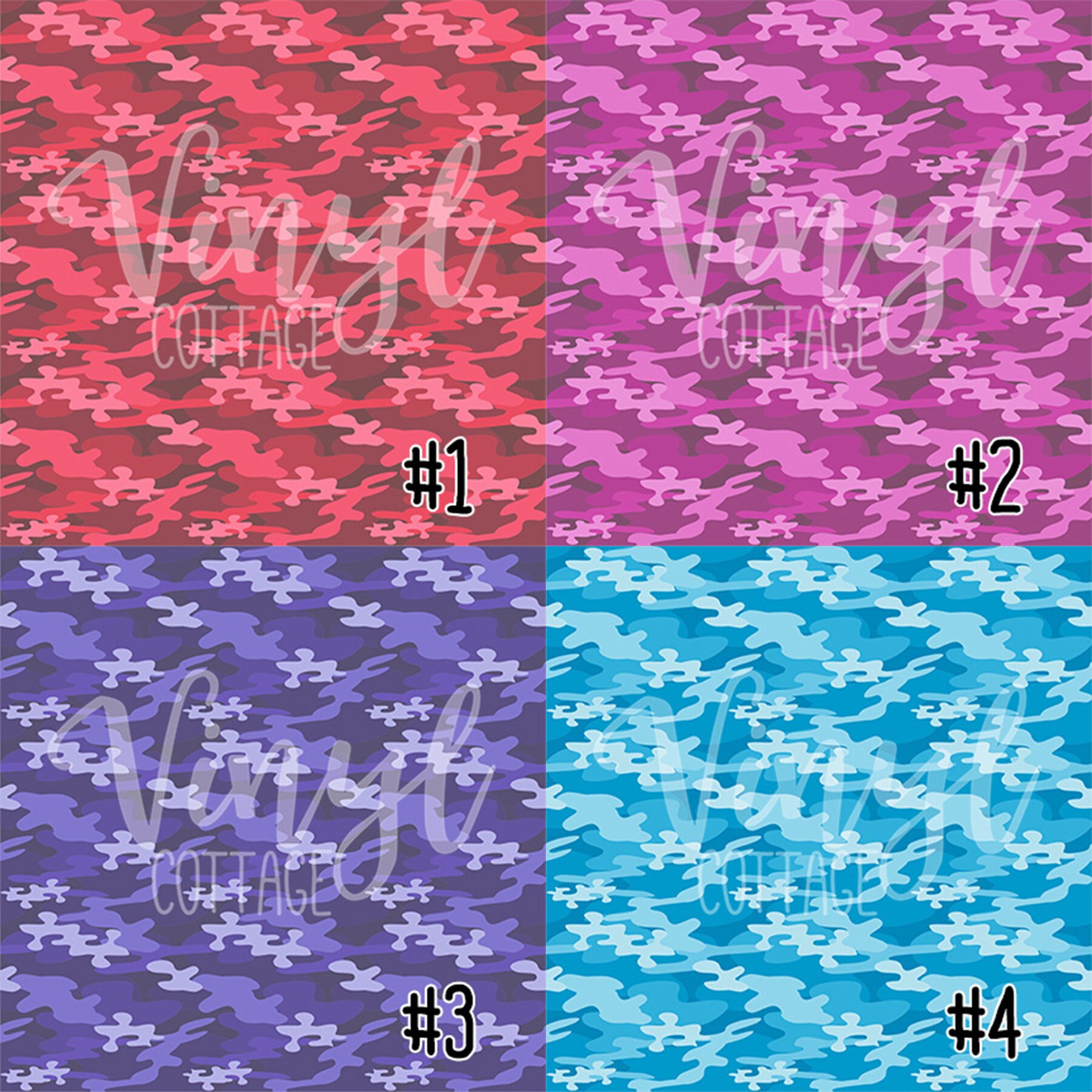 Colorful Camo Pattern Vinyl Camoflauge Print Vinyl Pink Camo | Etsy