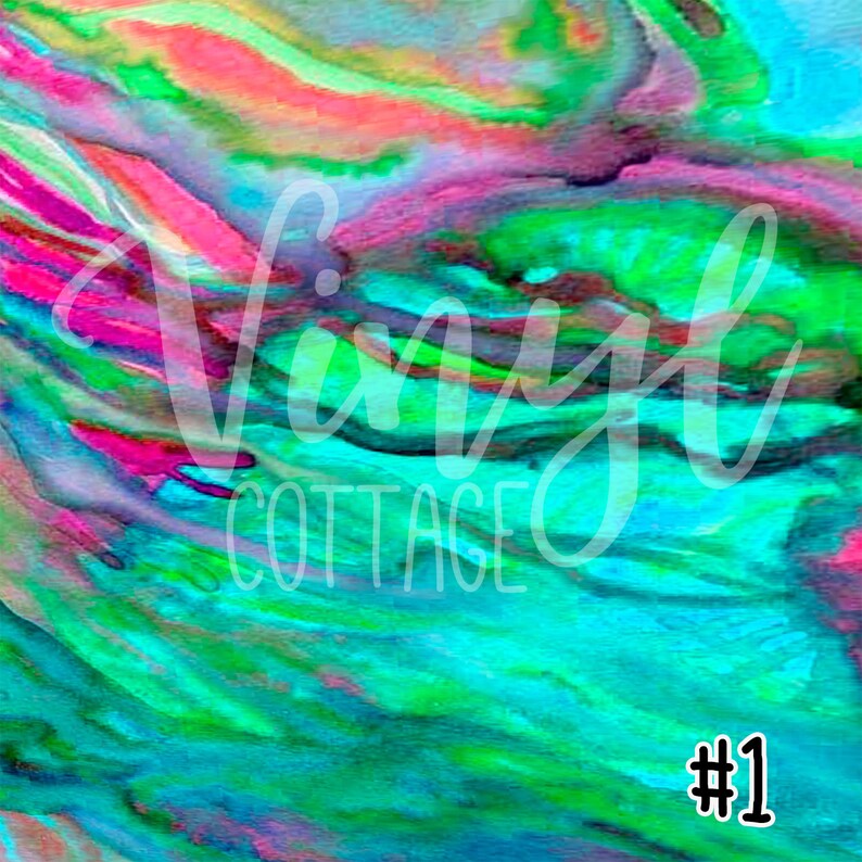 Alcohol Ink Pattern Vinyl Abstract Print Vinyl Printed HTV - Etsy