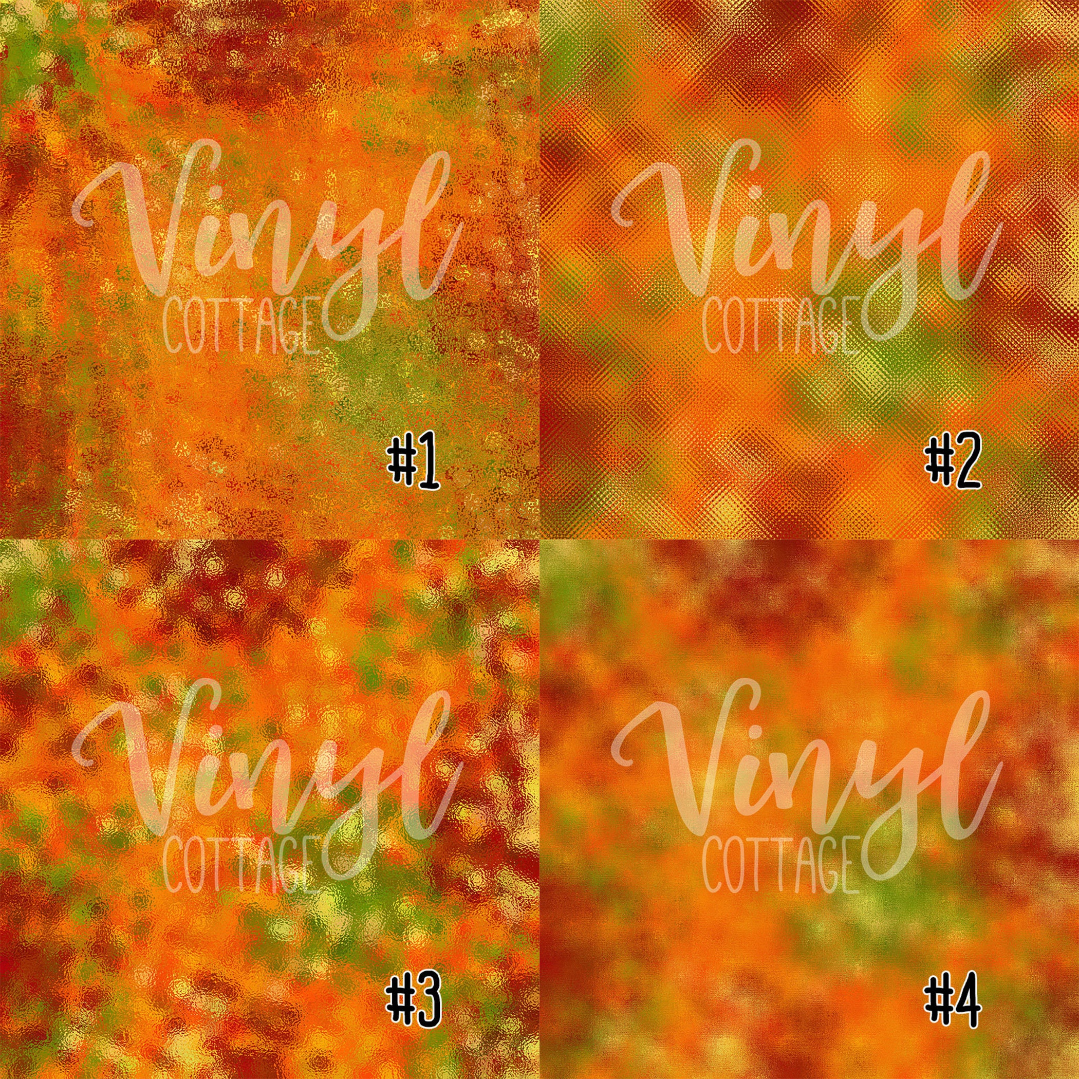 Autumn Texture Pattern Vinyl Fall Amber Glitter Print Vinyl - Etsy