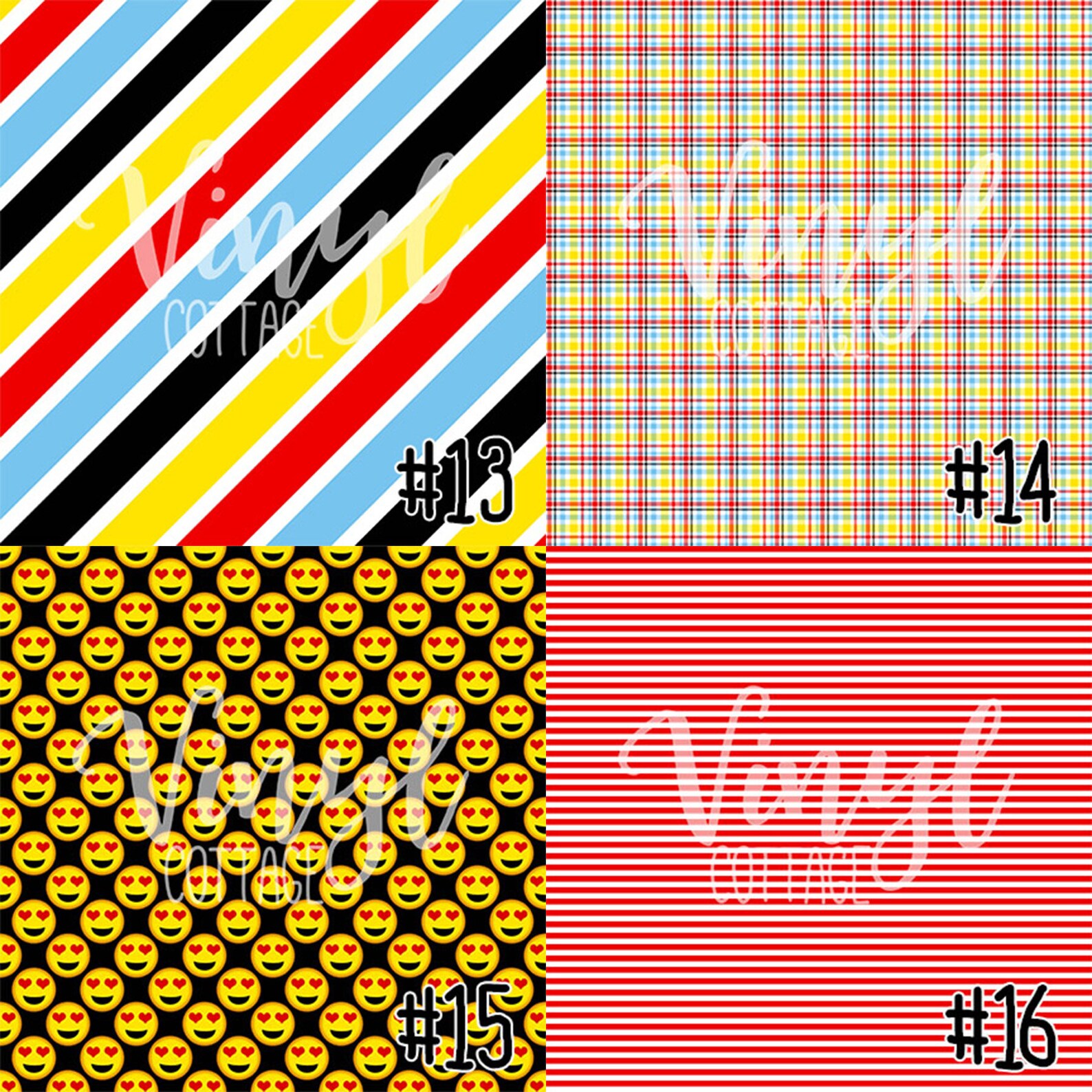 Emoji Pattern Vinyl Smiley Print Vinyl Printed HTV Pattern - Etsy