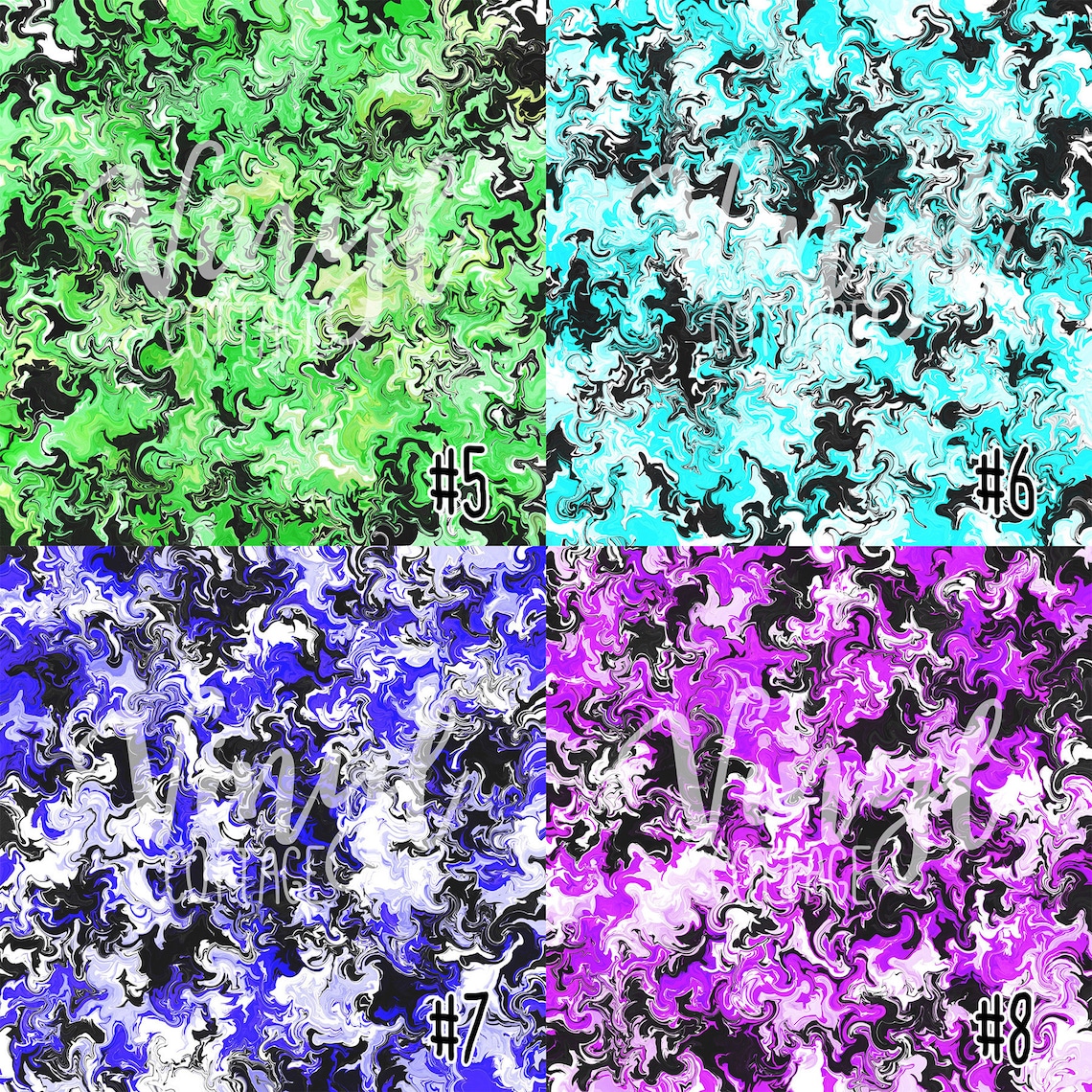 Marbled Pattern Vinyl, Swirl Print Vinyl, Printed HTV, Heat Transfer ...