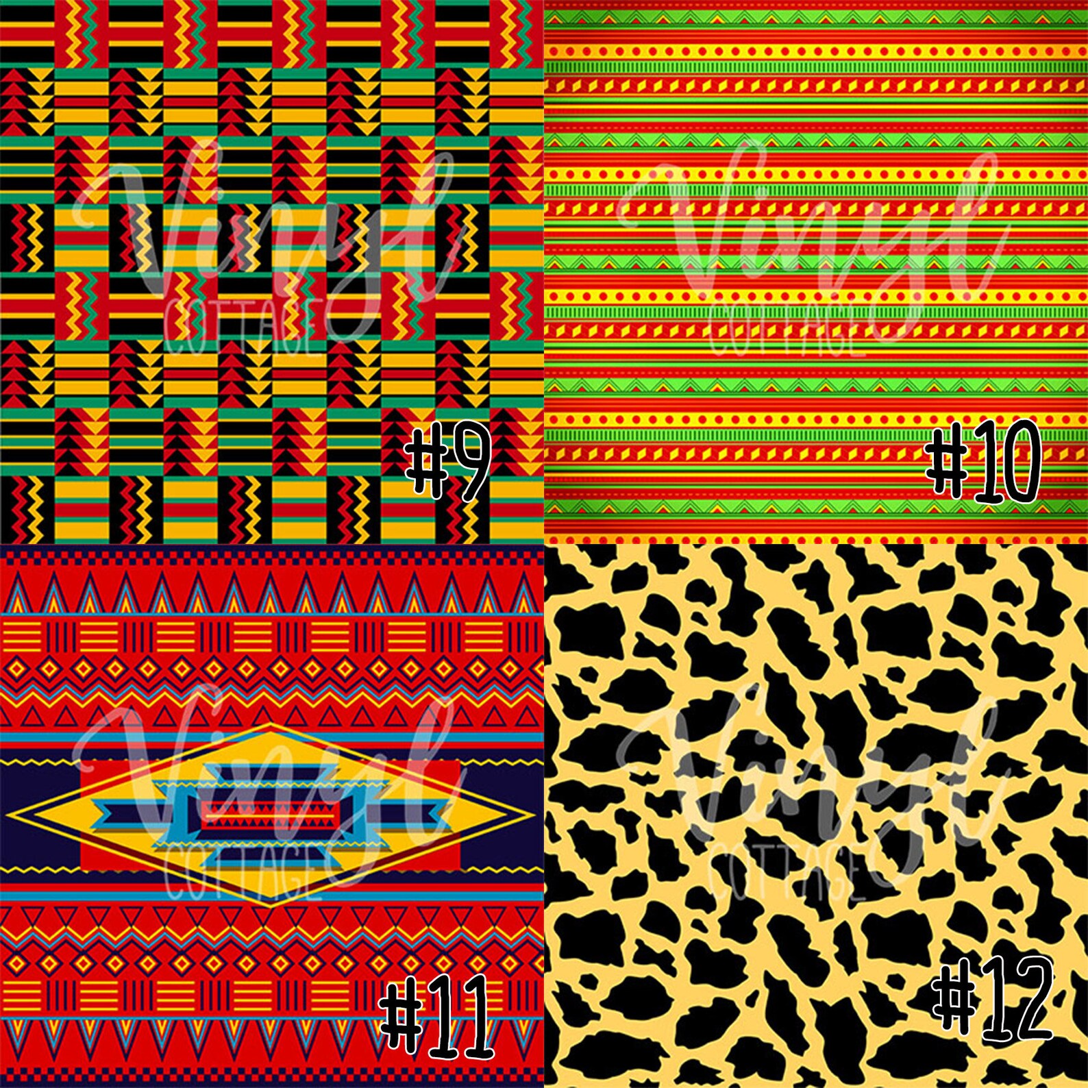 Africa Kente Print Vinyl Leopard Print HTV African Pattern - Etsy