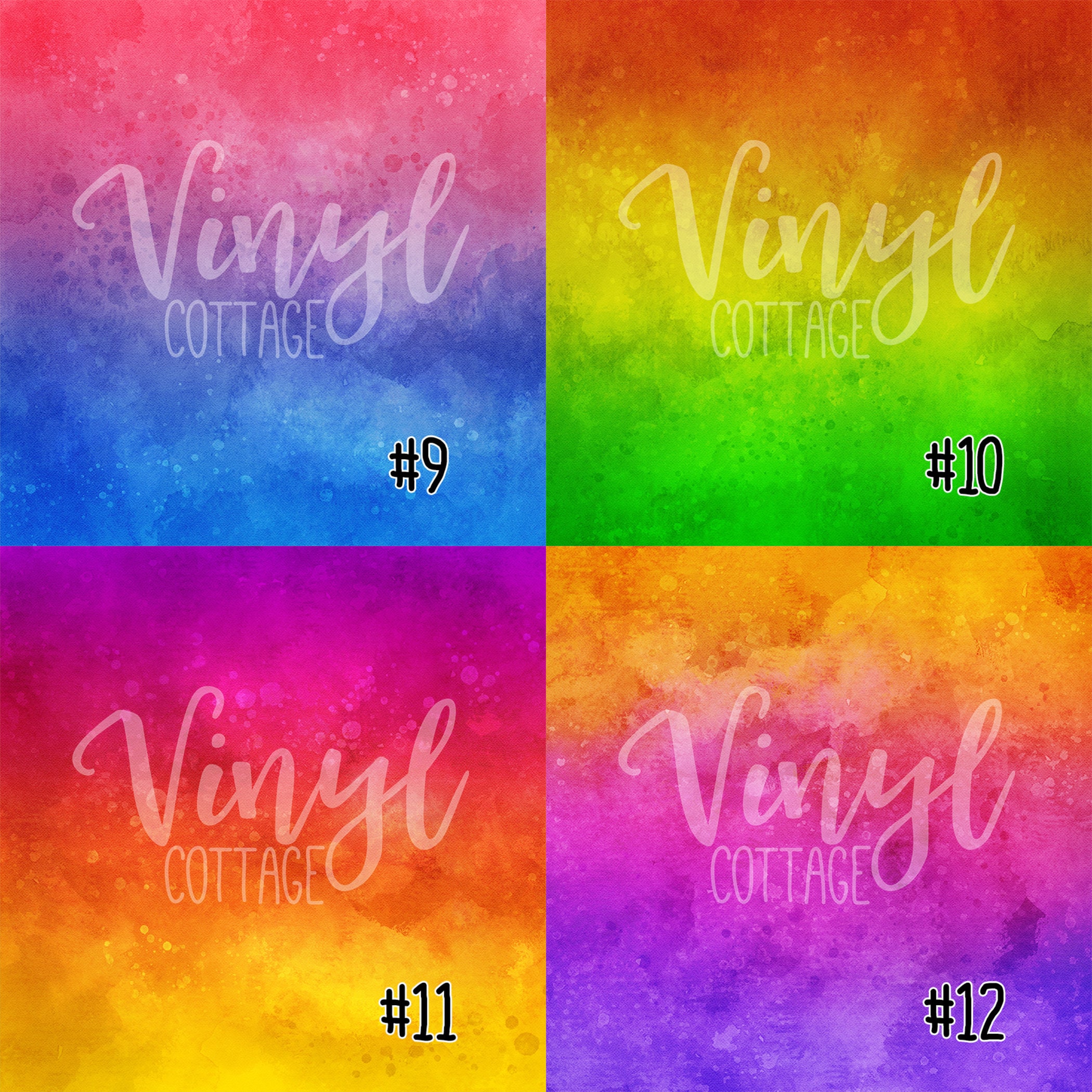 Bright Ombre Pattern Vinyl Gradient Print HTV Pink Purple - Etsy