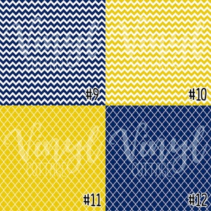 Navy and Yellow Pattern Vinyl, Gold Print Vinyl, Printed HTV, Pattern ...