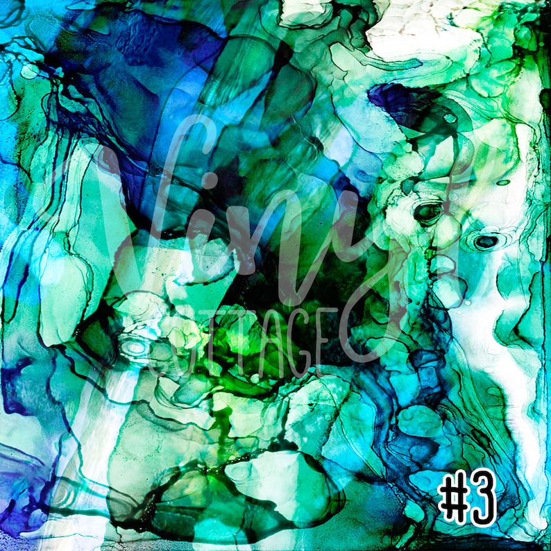 Alcohol Ink Pattern Vinyl Abstract Print Vinyl Printed HTV | Etsy