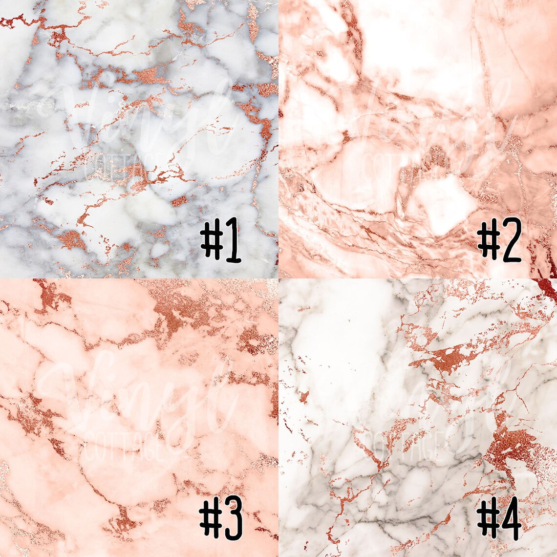 Rose Gold Marble Pattern Vinyl Exotic Animal Print Vinyl - Etsy