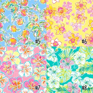 Preppy Florals Print Vinyl, Lilly Inspired Print HTV, Sea Turtle ...