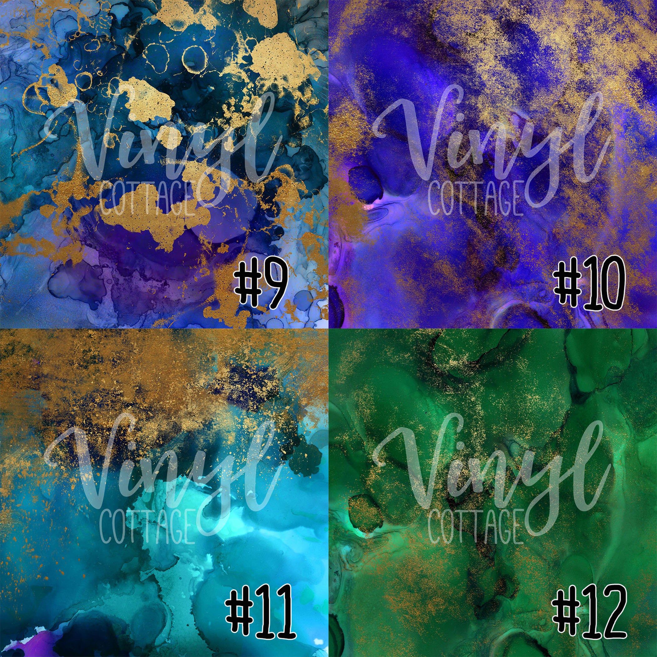 Gold Grunge Patterned Vinyl Printed HTV Printed Adhesive - Etsy