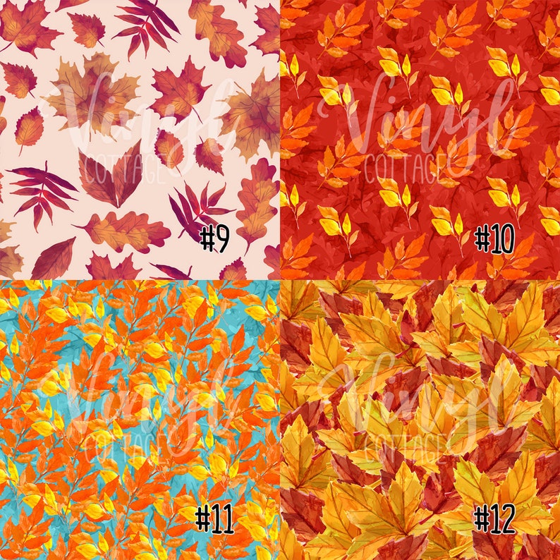 Fall Dream Pattern Vinyl Autumn Floral Print HTV Golden - Etsy