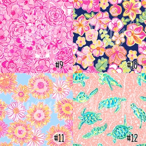 Preppy Florals Print Vinyl, Lilly Inspired Print HTV, Sea Turtle ...