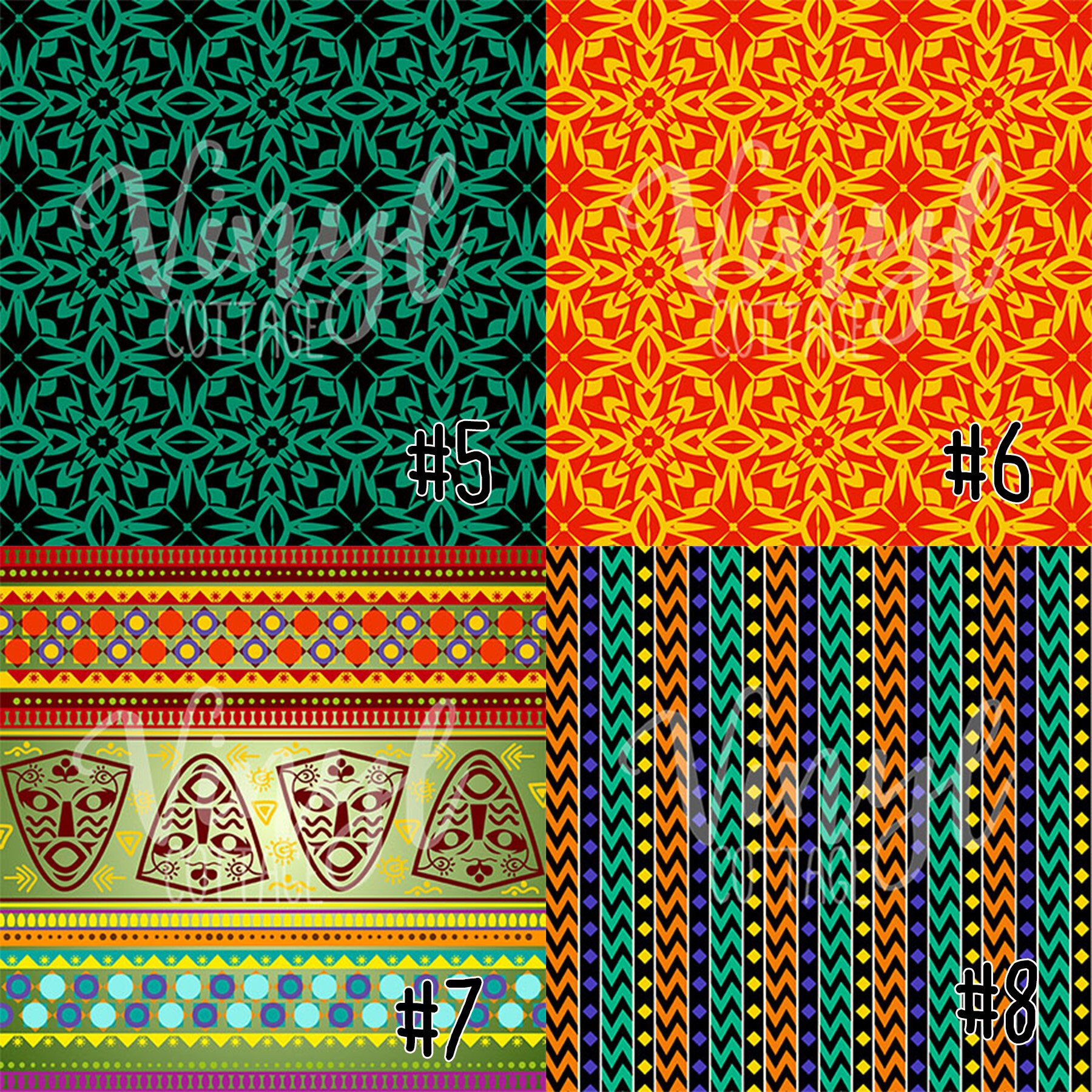Africa Kente Print Vinyl, Leopard Print HTV, African Pattern Heat ...