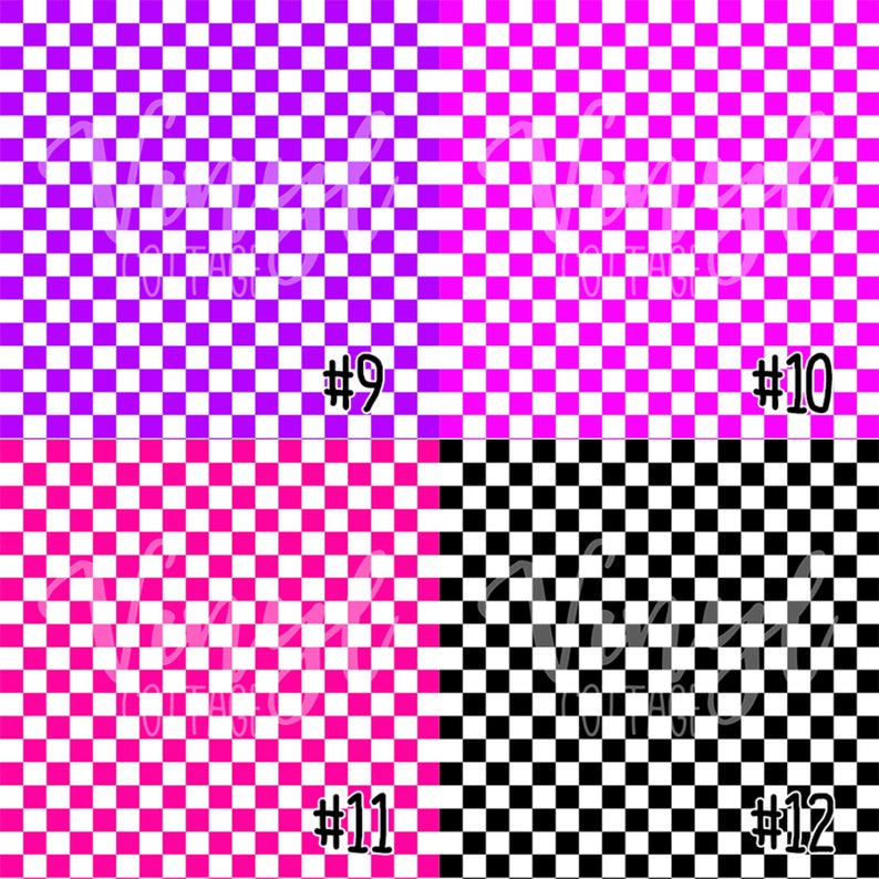 Checkered Pattern Vinyl Print Vinyl Printed HTV Pattern - Etsy