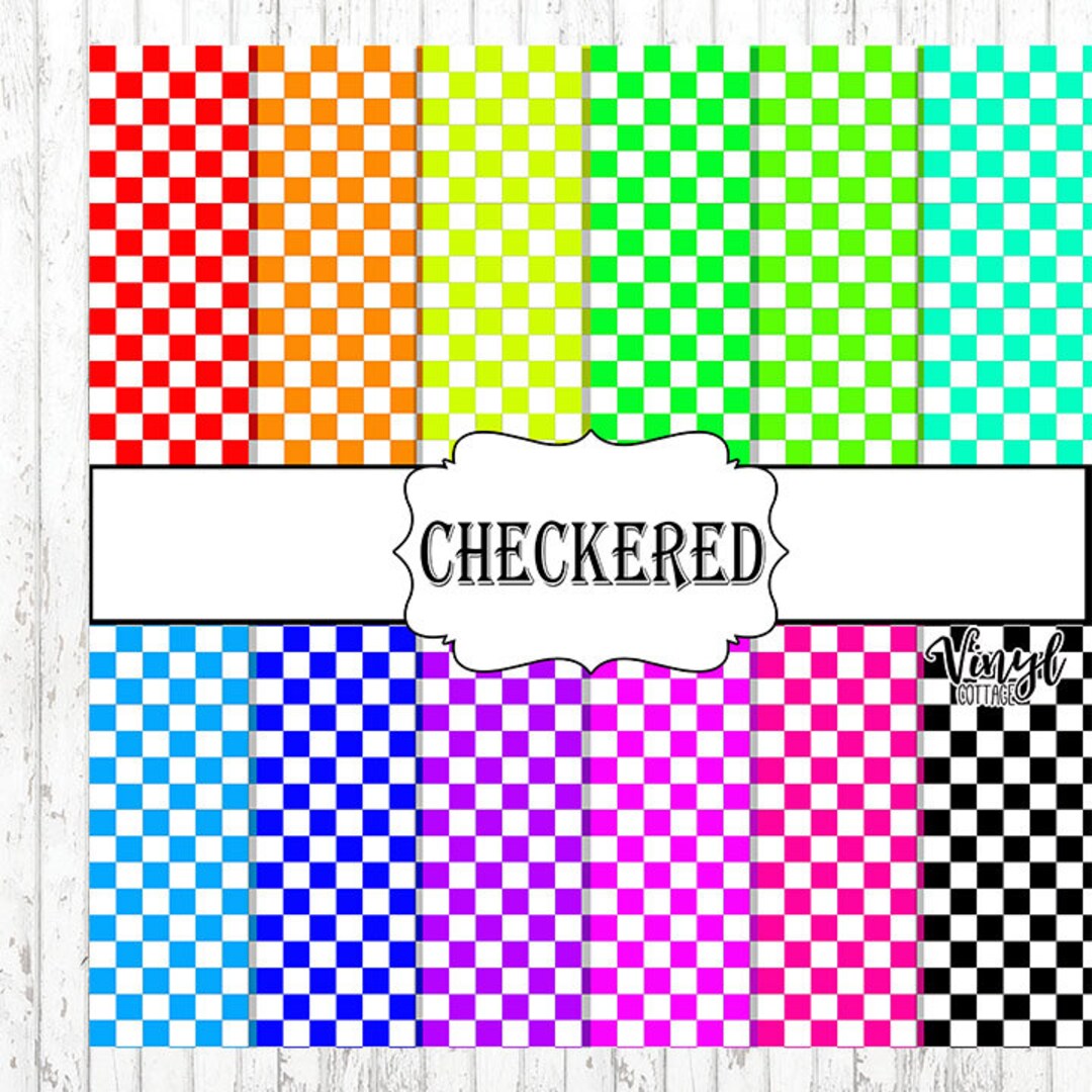 Checkered Pattern Vinyl, Print Vinyl, Printed HTV, Pattern Heat ...