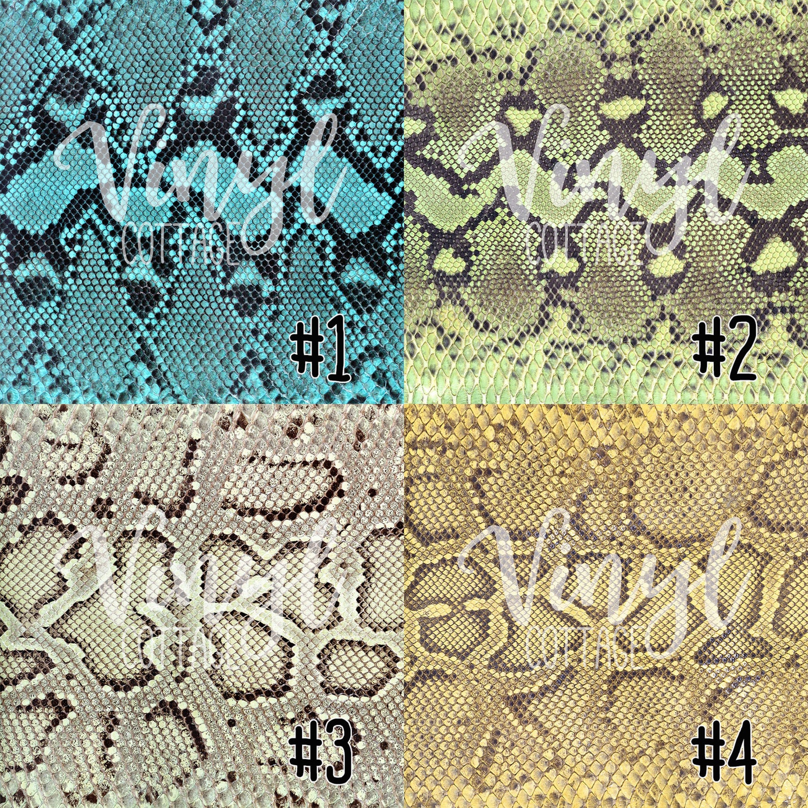 Snake Leather Pattern Vinyl Serpent Print Vinyl Pattern Heat - Etsy