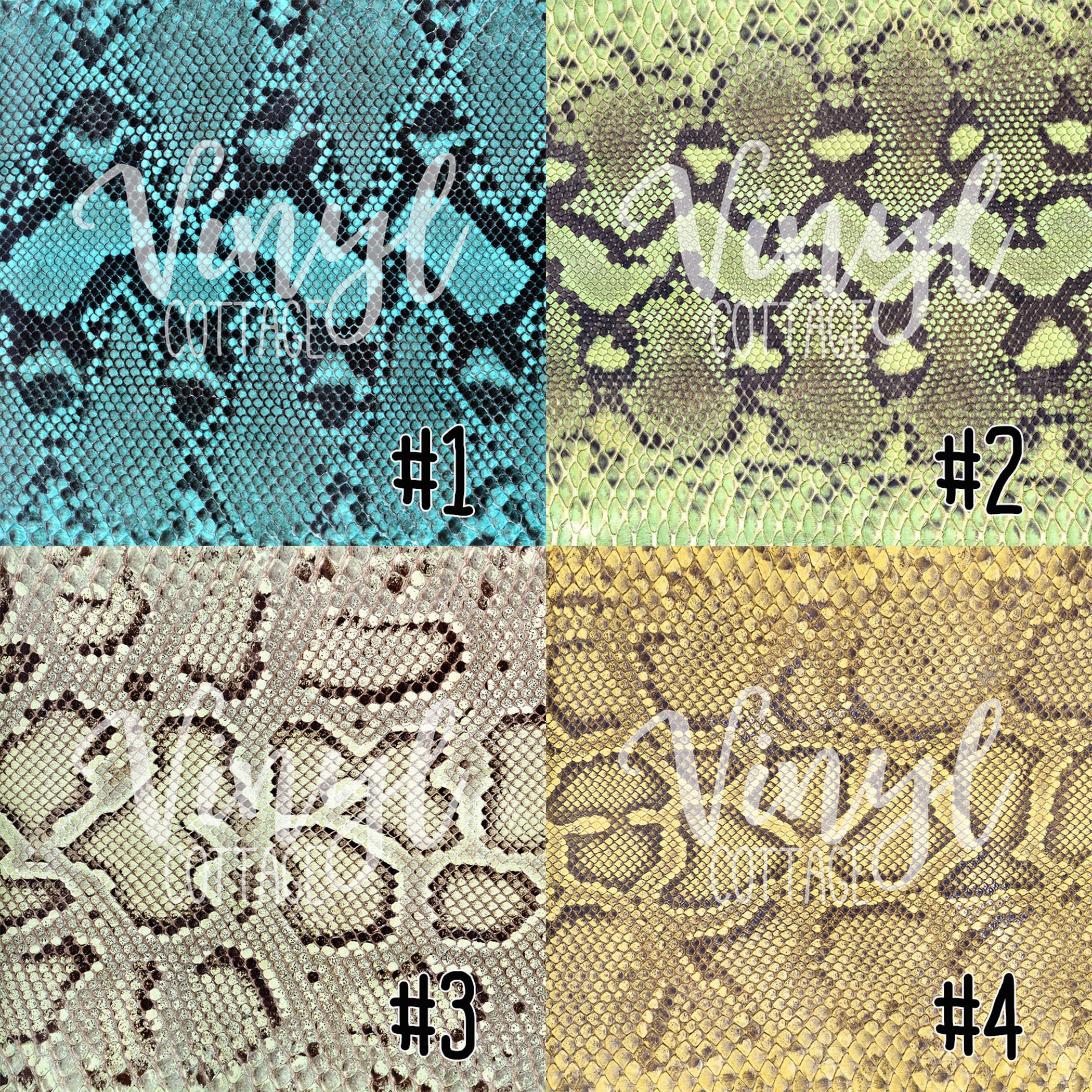 Snake Leather Pattern Vinyl Serpent Print Vinyl Pattern Heat - Etsy