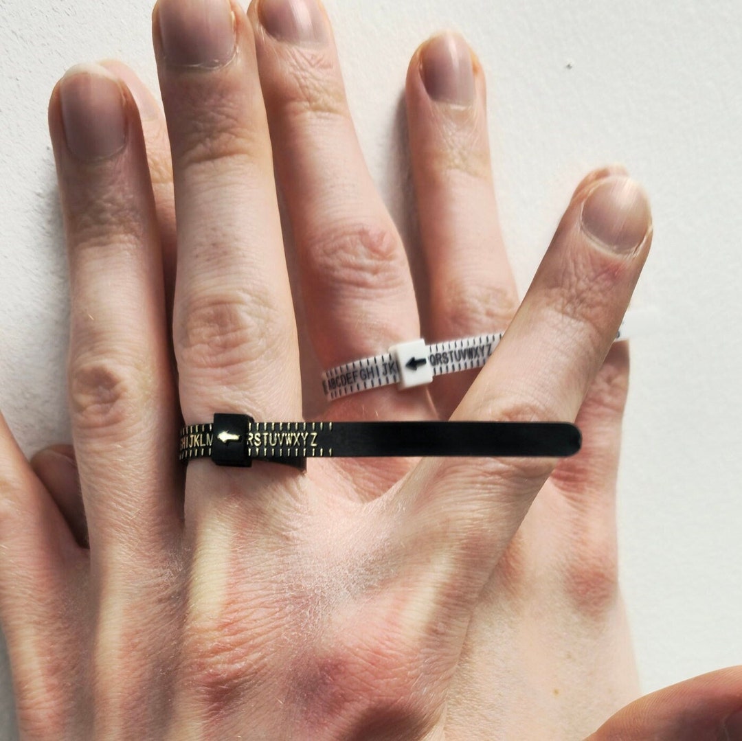 UK Ring Sizer Adjustable Ring Gauge Ring Size Guider Ring Size Tool ...