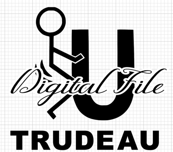 Stick Figure Trudeau DIGITAL SVG FILE | Etsy Canada