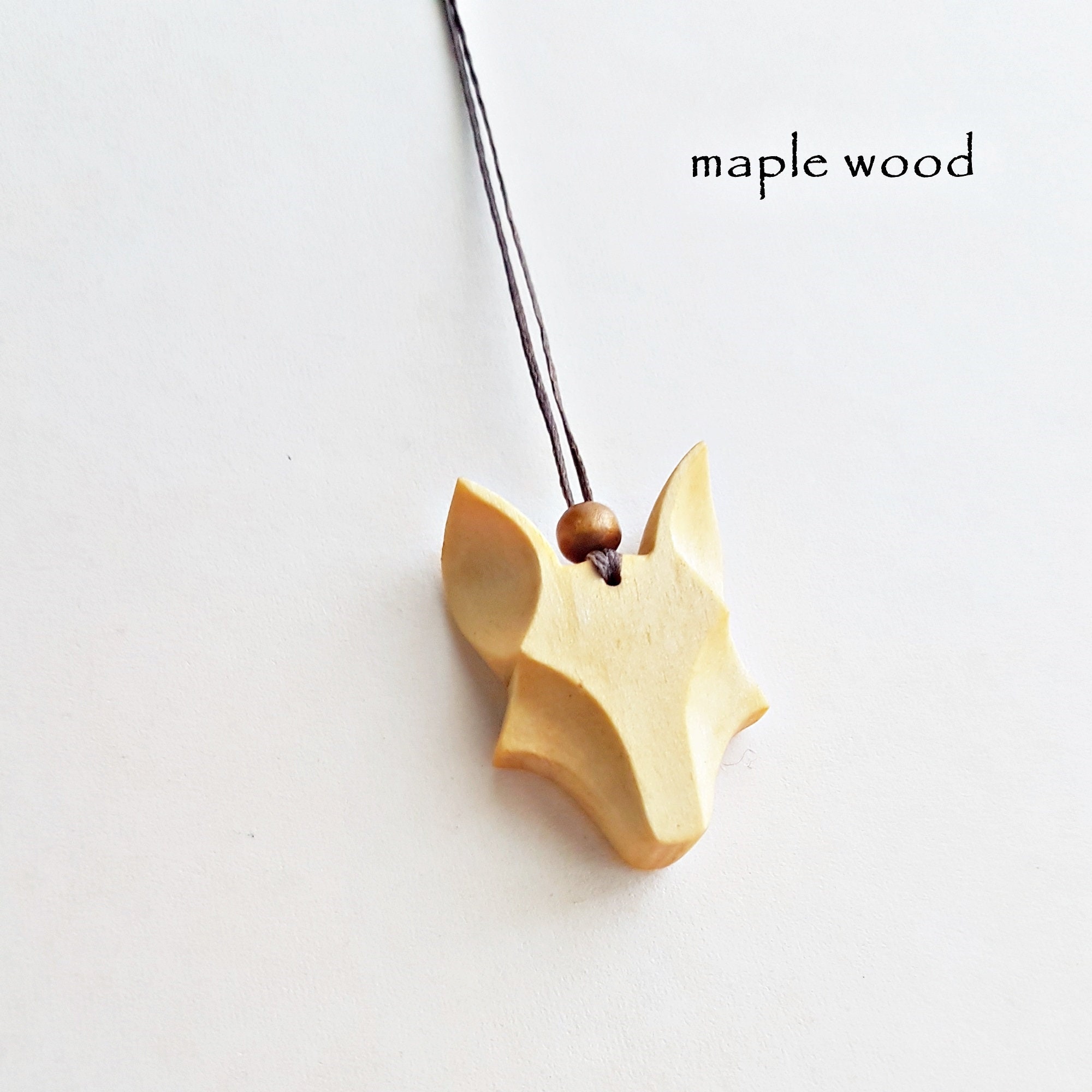 Collar de lobo colgante de madera joyería celta madera vikingo - Etsy ...