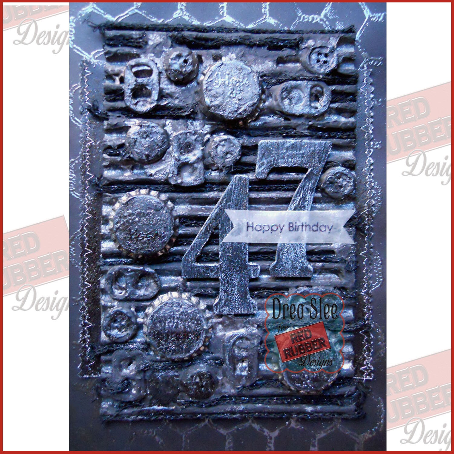 Chicken Wire Background Cling Mount Rubber Stamp - Etsy