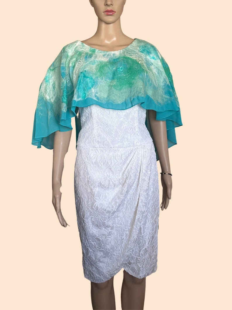 Sleeveless Ponchos Chiffon Wedding / Party / Evening Merino Wool Wrap ...