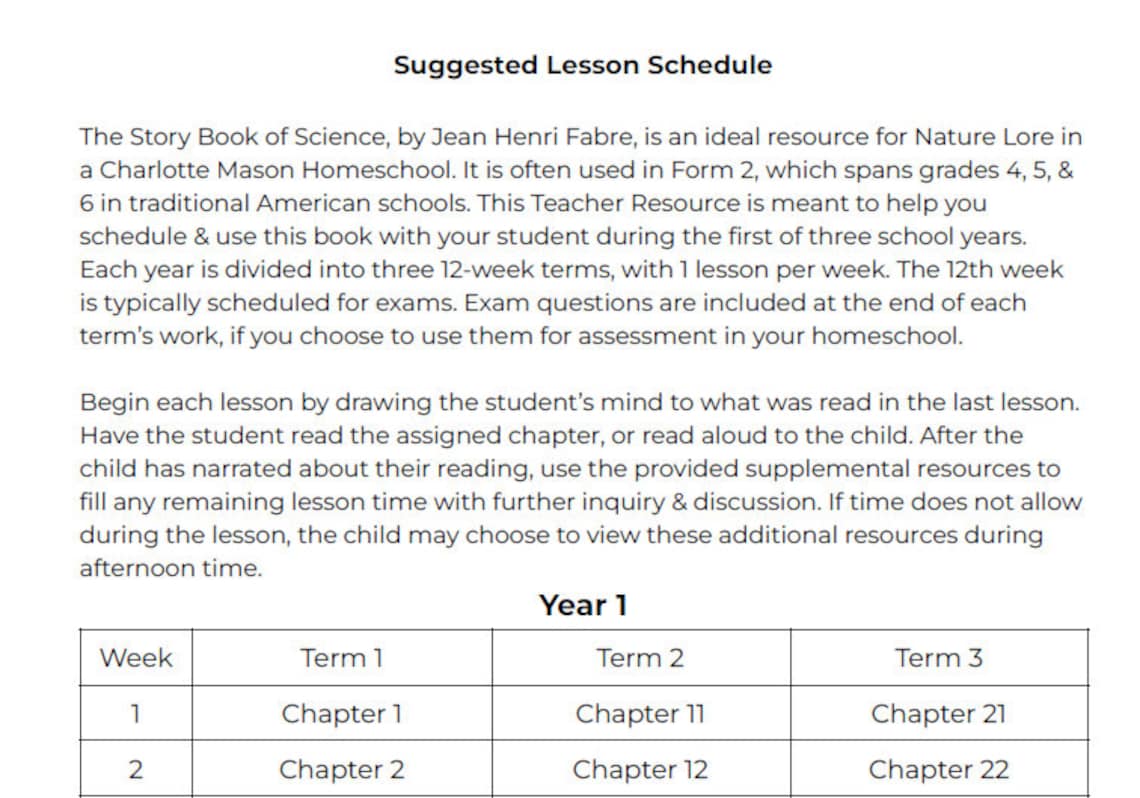Storybook of Science - Charlotte Mason Homeschool Supplemental Teacher ...