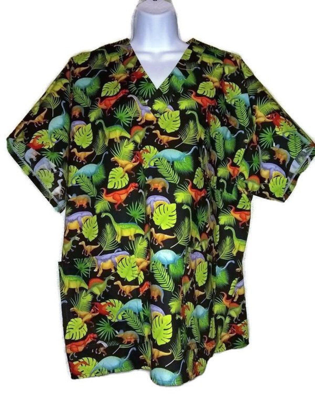 Dinosaurs Medical Scrub Top Pediatric Scrubs Men's Scrubs - Etsy
