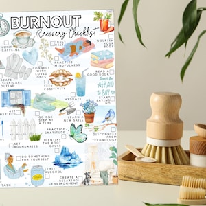 Printable Burnout Recovery Checklist | Burnout Self-care To-do List - Etsy