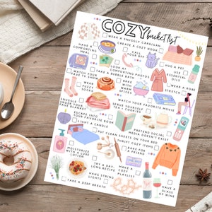 Printable Cozy Bucket List | Self-care To-do List - Etsy