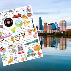 Printable Austin Texas Bucket List | Austin Texas To-do List - Etsy