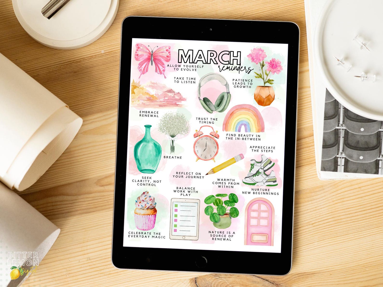 Printable March Reminders List | March Affirmations - Etsy