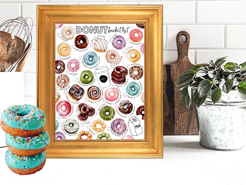 Printable Donut Bucket List | Donuts To-eat List - Etsy
