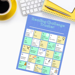 Printable Reading Challenge Tracker | 25 Books - Etsy