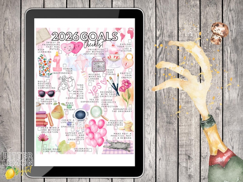 Printable 2026 Goals Checklist | 2026 New Year's Resolutions List - Etsy