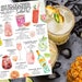 Printable Summer Cocktail List | Summer Drink Recipes - Etsy